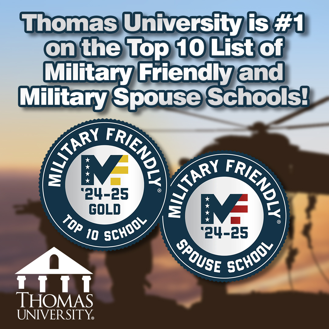 Thomas University Ranked No. 1 Military Friendly School - Thomas University
